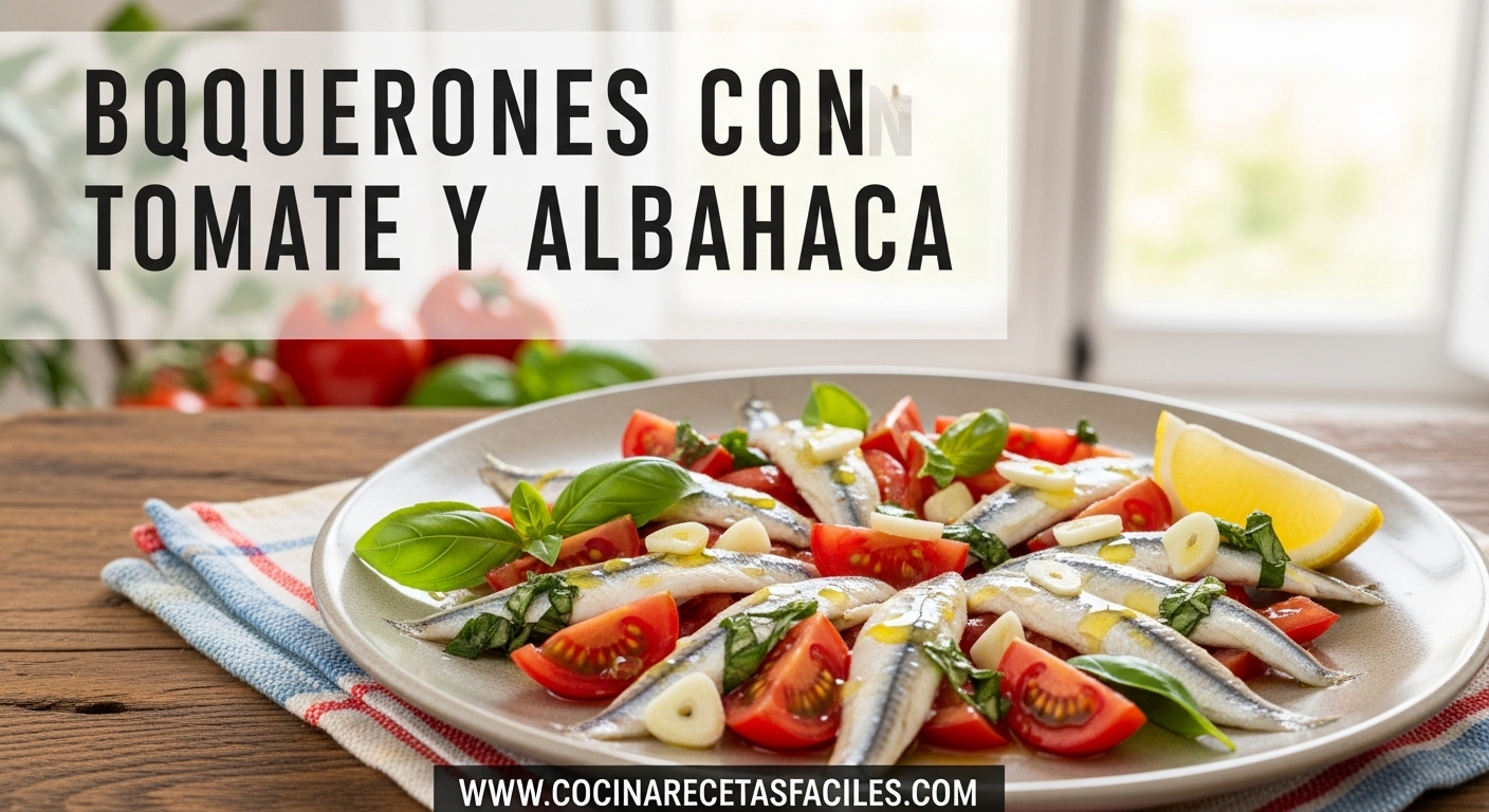 Boquerones con Tomate y Albahaca: Frescura del Mar